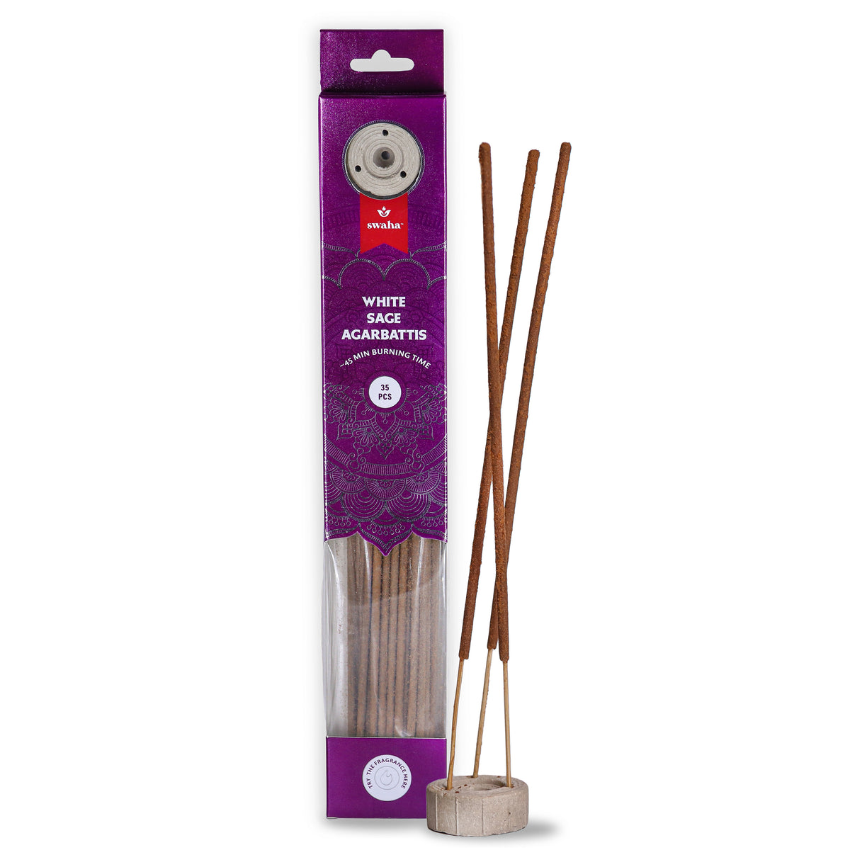 Swaha White Sage Agarbatti | Robust & Pine Fragrance